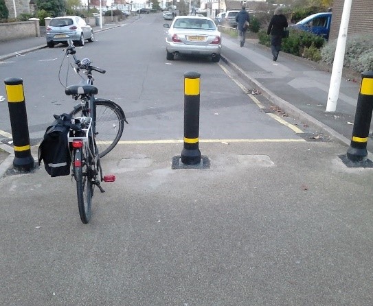 Inclusive Cycle Infrastructure Guide: Vehicle access restriction bollards